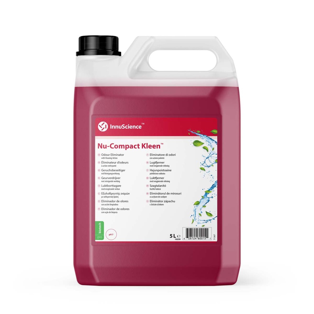 Nu-Compact Kleen : Éliminateur d'odeurs et nettoyant biotechnologique